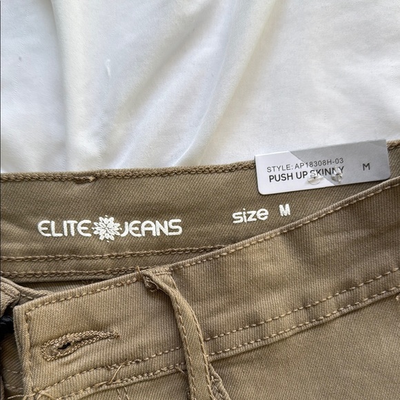 Elite Jeans | Jeans | Elite Jeans Womens Tan Skinny Jeans | Poshmark